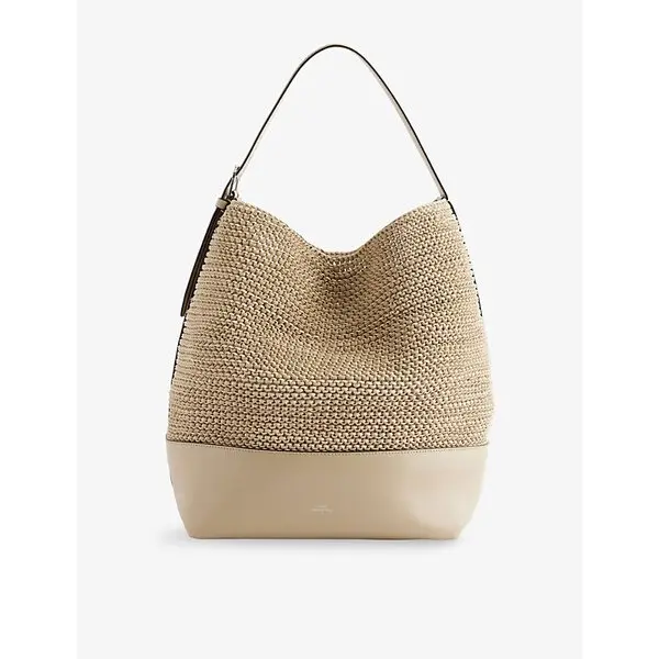 TOTEME Woven Leather Tote Bag - Natural