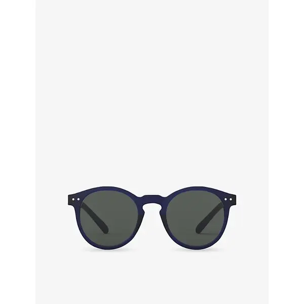 IZIPIZI Round-frame Acetate Sunglasses - Midnight Blue