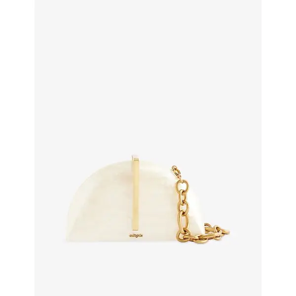 Cult Gaia Laguna Acylic Clutch - Ivory
