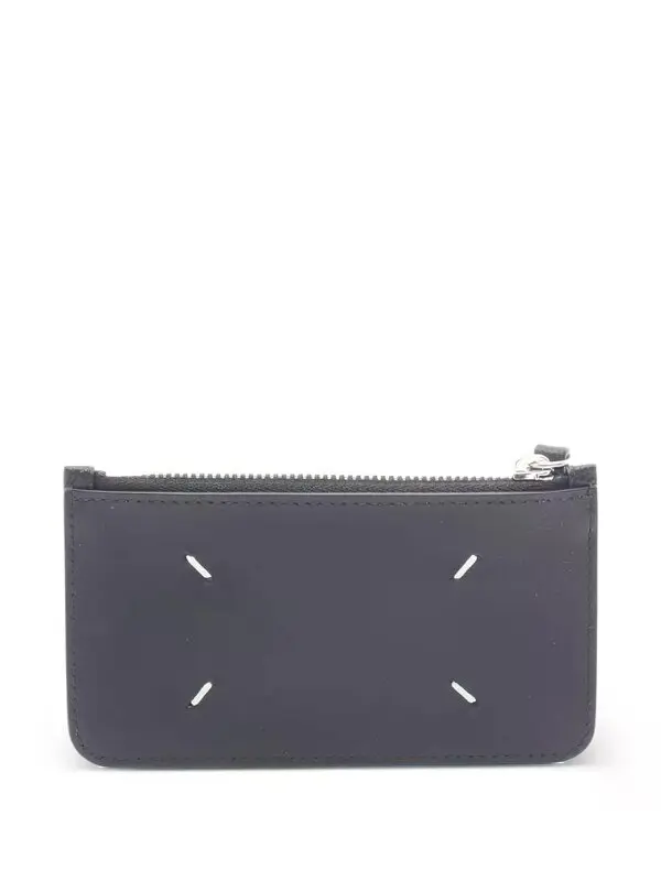 MAISON MARGIELA 2020s Leather Card Case - Black
