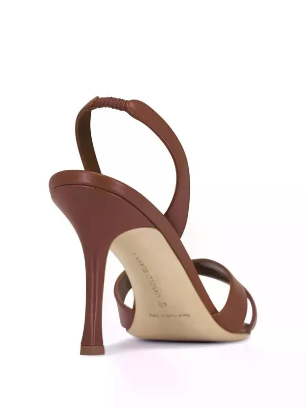 Manolo Blahnik Callasli Crossover-strap Sandals - Brown