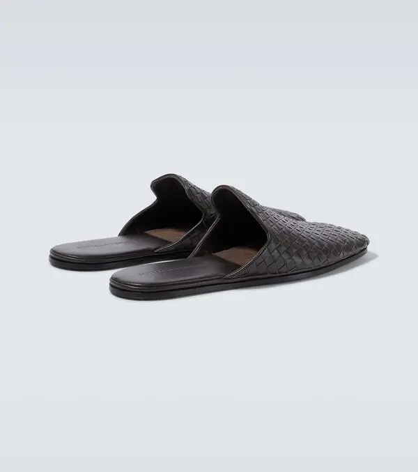 Bottega Veneta Palazzo Intrecciato Leather Mules