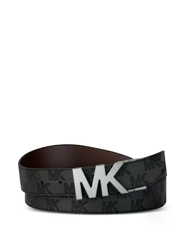 Michael Kors Logo Buckle Belt - Black