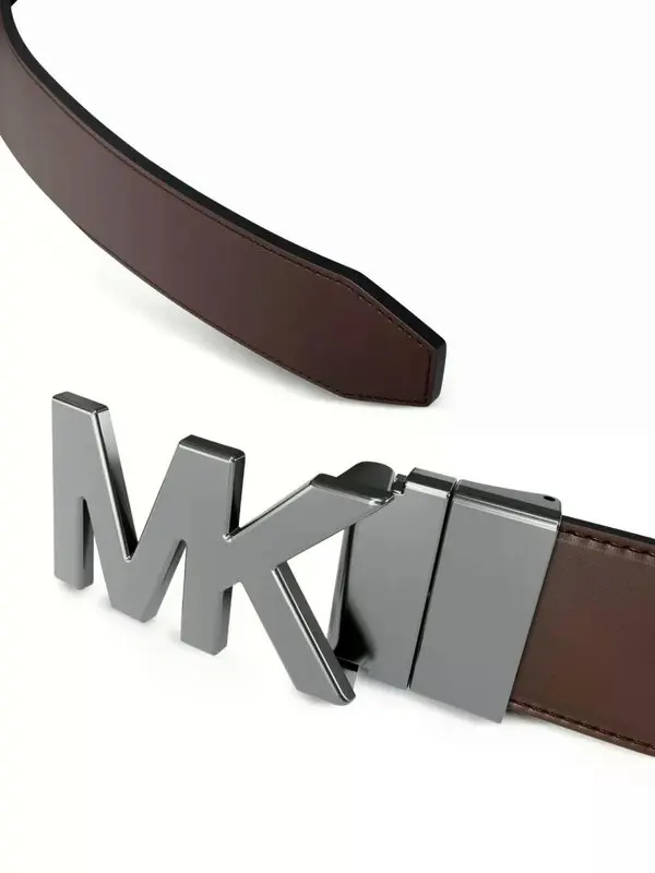 Michael Kors Logo Buckle Belt - Black