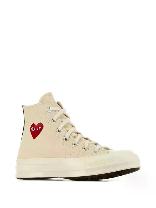CONVERSE X COMME DES GARONS PLAY Lace-up Heart-logo High Top Sneakers