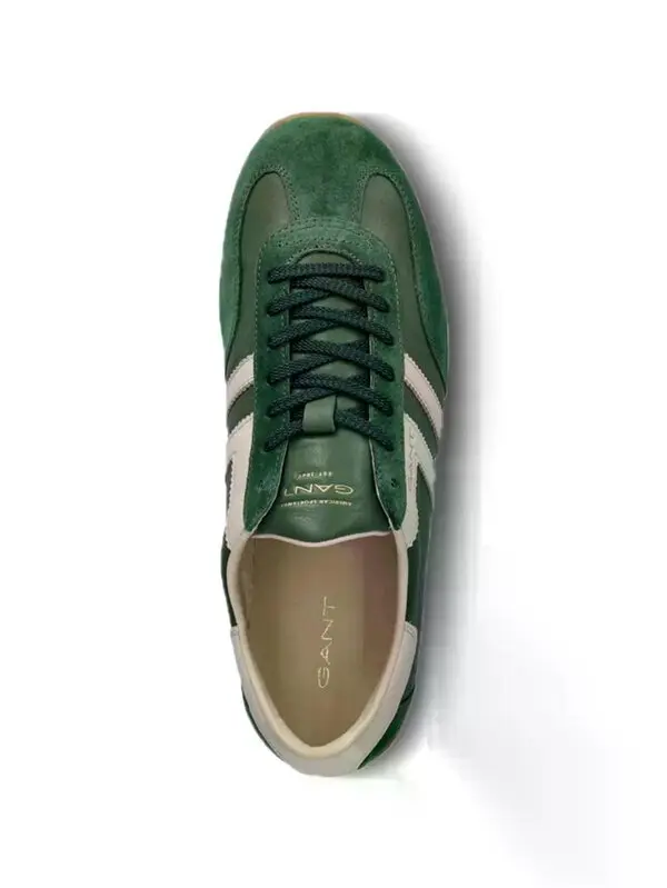 Gant Spearclub Suede Striped Sneakers - Green