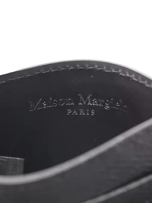 MAISON MARGIELA 2020s Leather Card Case - Grey