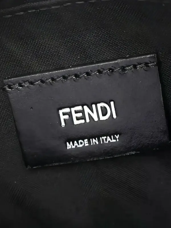 Fendi 2020s Zucca Leather Messenger Bag