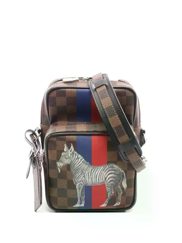 LOUIS VUITTON 2016 Savannah Amazon Damier Ebene Messenger Bag - Brown