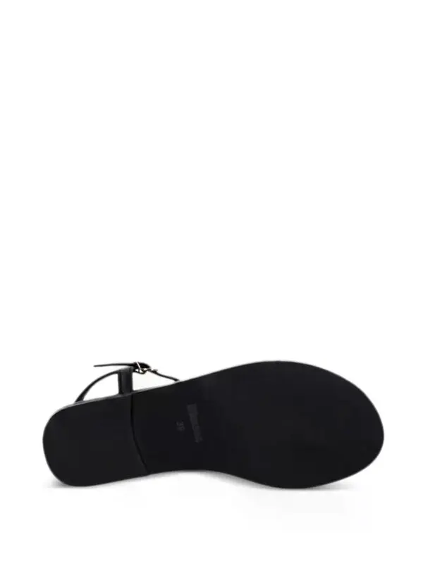BLAUER. Quilted Footbed Flat Sandals - Black