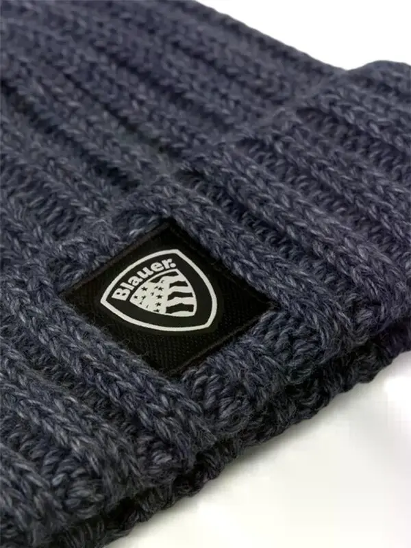 BLAUER. Logo-patch Beanie