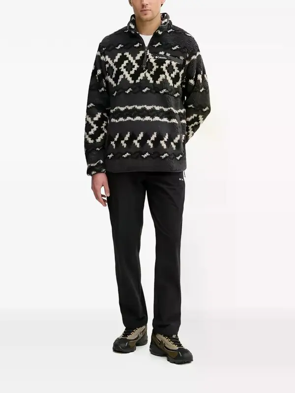 Columbia Patterned Zipped Sweater - Grey