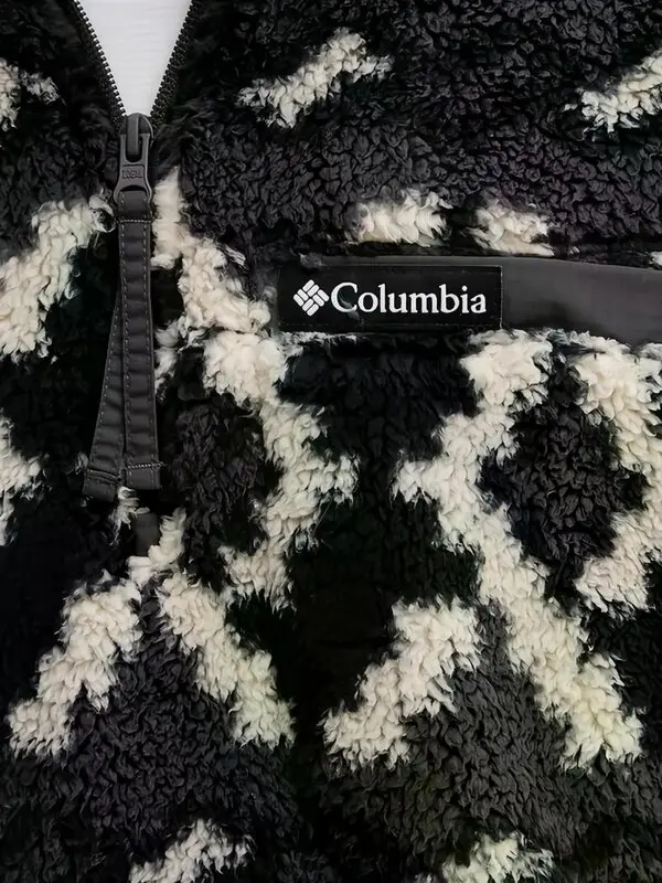 Columbia Patterned Zipped Sweater - Grey