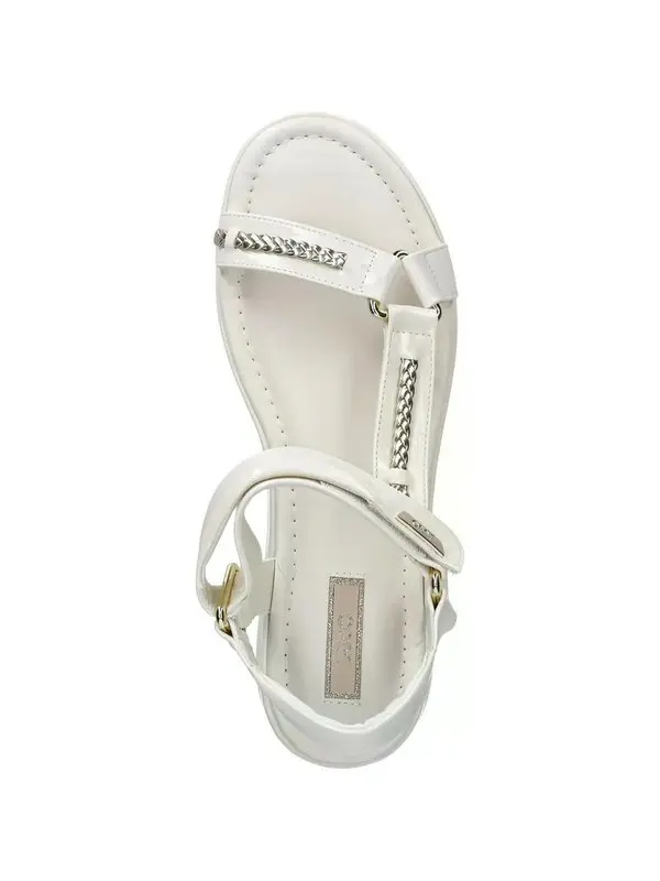 Liu Jo Patent Leather Platform Sandals With Braided Detail