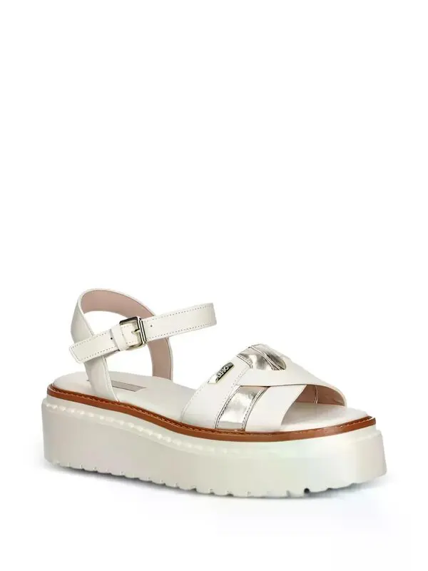 Liu Jo Leather Platform Sandals