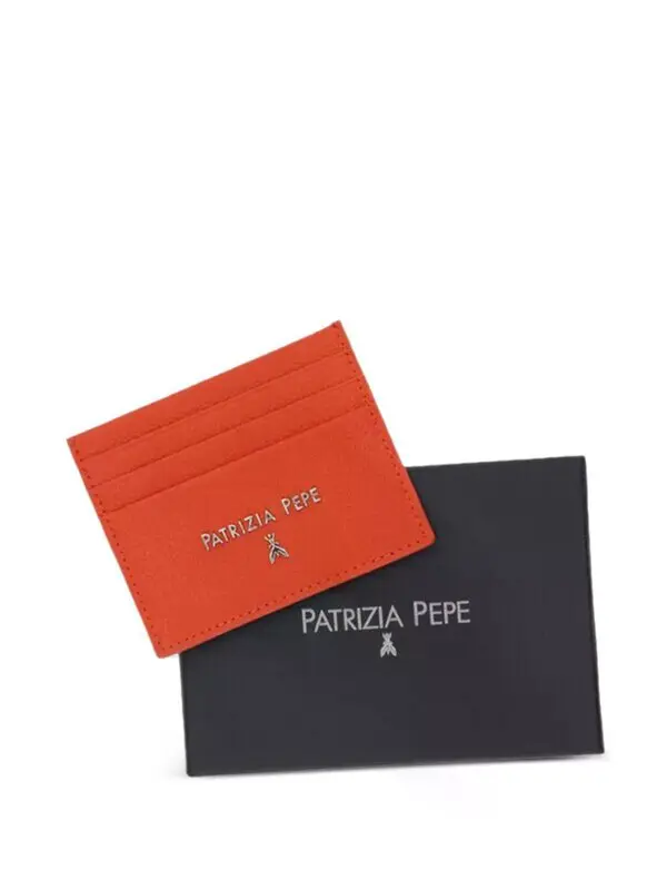 Patrizia Pepe Textured Card Holder - Orange