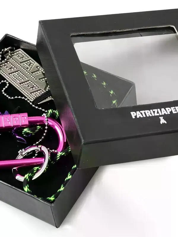 Patrizia Pepe Logo-charm Keyring