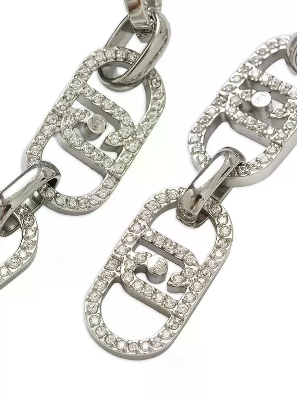 Liu Jo Chain-link Embellished Drop Earrings