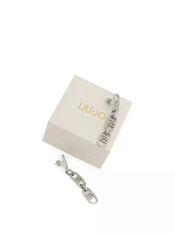 Liu Jo Chain-link Embellished Drop Earrings