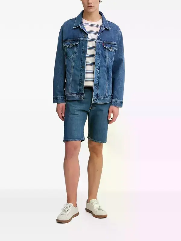 LEVI'S 501 Logo-patch Denim Shorts - Blue