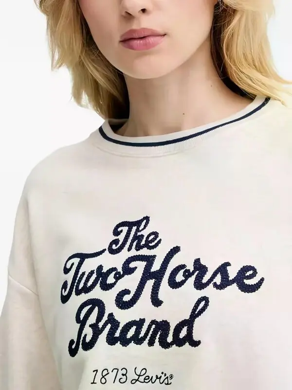 LEVI'S Print Ribbed Sweatshirt
