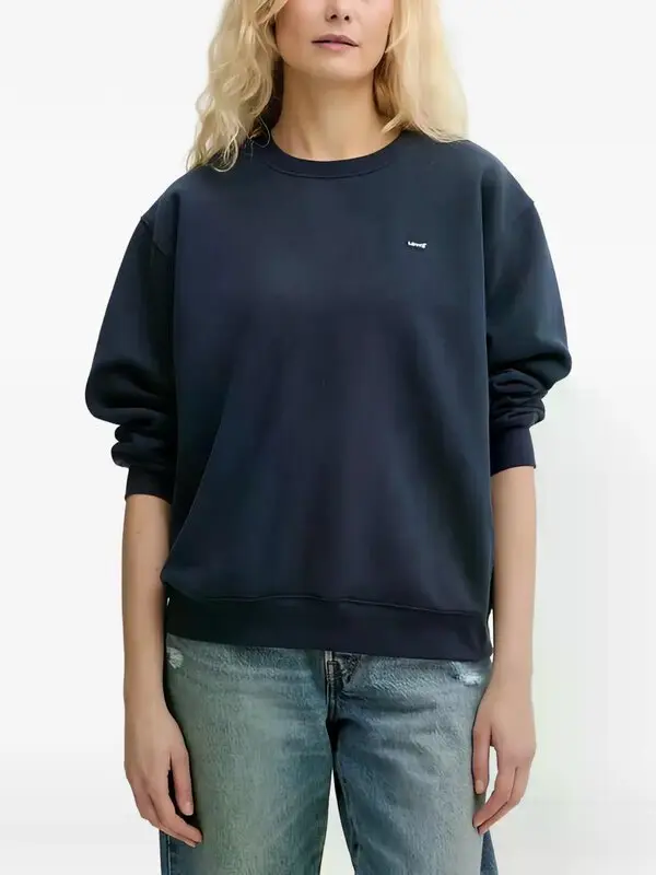 LEVI'S Logo Patch Crew-neck Sweatshirt