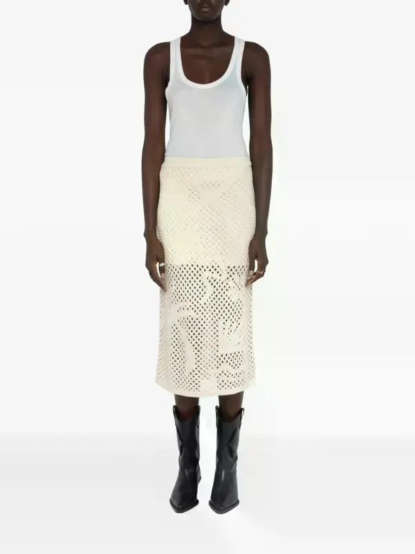 Zadig&Voltaire Open-knit Midi Skirt