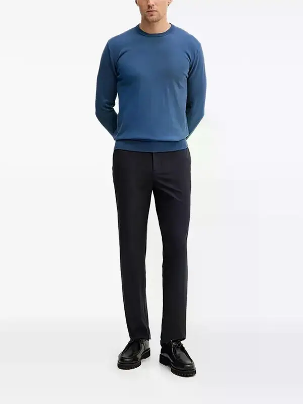 BENETTON Ribbed Crew-neck Sweatshirt
