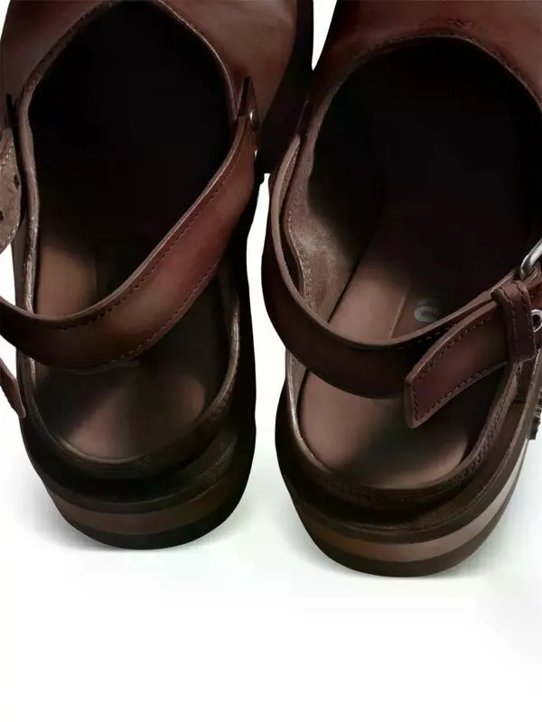 Miu Miu Buckle-fastening Leather Mules