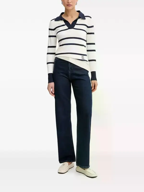 TRUSSARDI Logo-embroidered Jeans