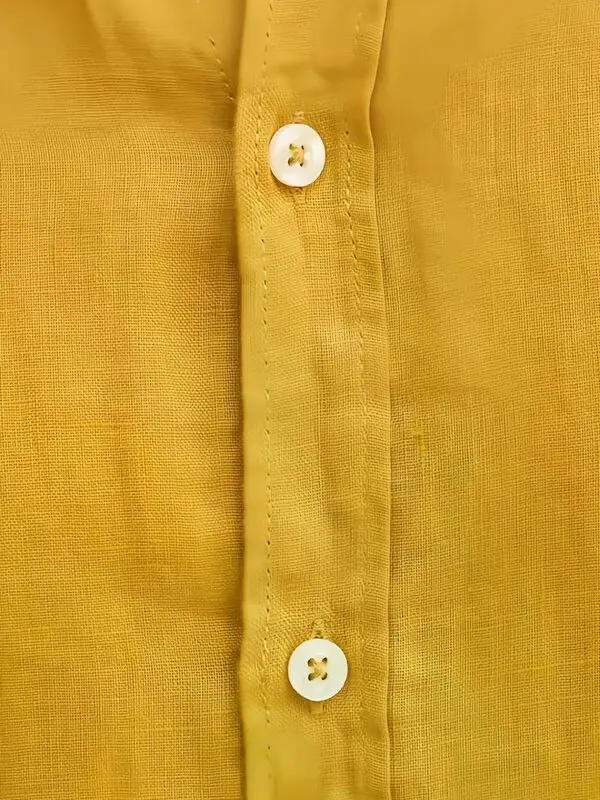BENETTON Buttoned Shirt - Yellow