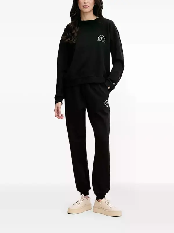 Emporio Armani Button-embellished Tracksuit - Black