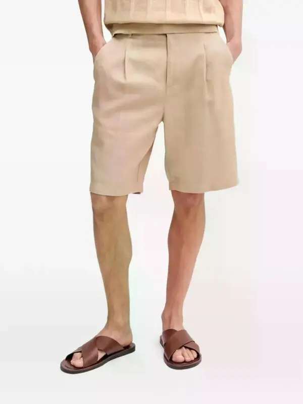 BENETTON Check-pattern Chino Shorts