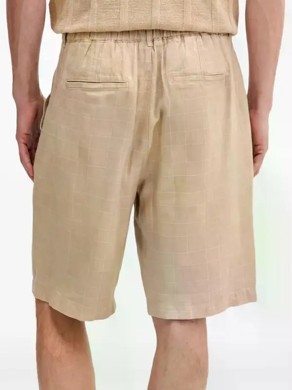 BENETTON Check-pattern Chino Shorts