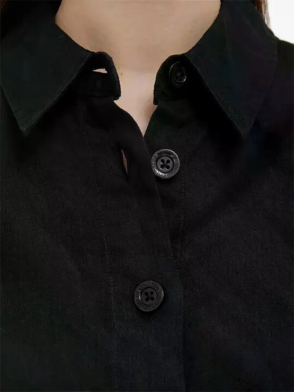BENETTON Buttoned Short-sleeved Shirt
