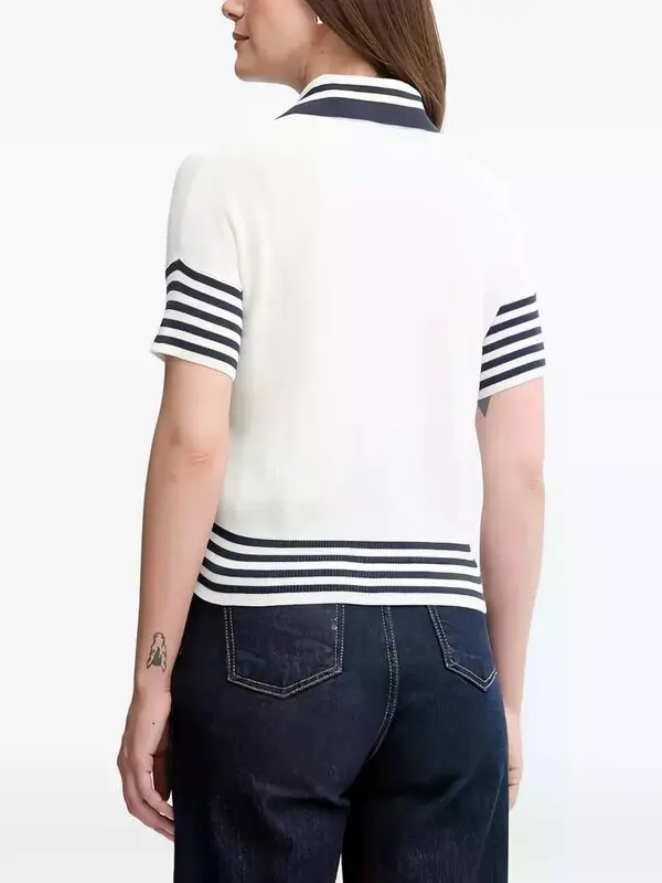 BENETTON Striped Polo Top