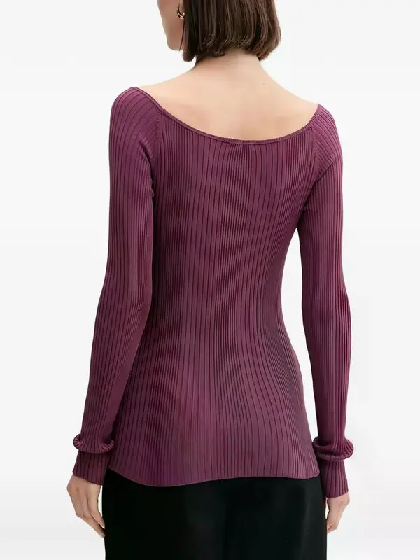 BENETTON Long-sleeved Ribbed Sweater