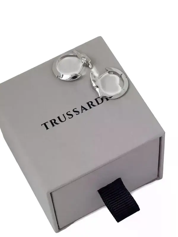 TRUSSARDI Tone Animal Motif Hoop Earrings
