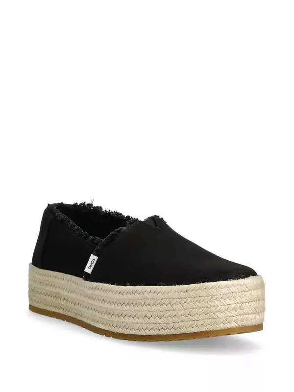Toms Platform Espadrille - Black
