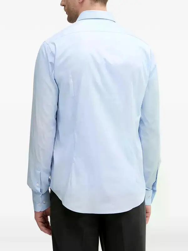 TRUSSARDI Slim-fit Buttoned Embroidered Shirt