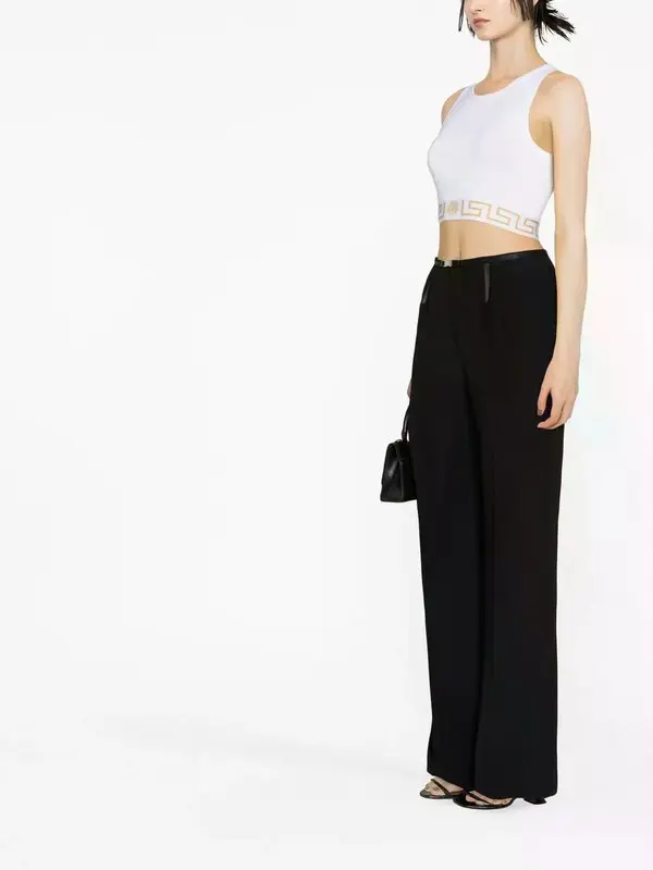 Versace Greca Border Crop Top
