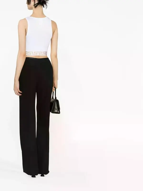 Versace Greca Border Crop Top