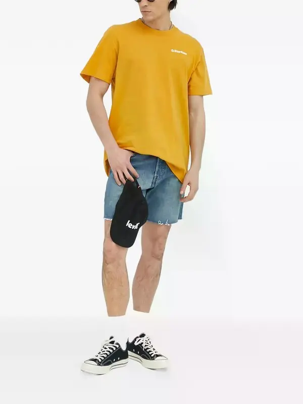LEVI'S Frayed Hem Denim Shorts