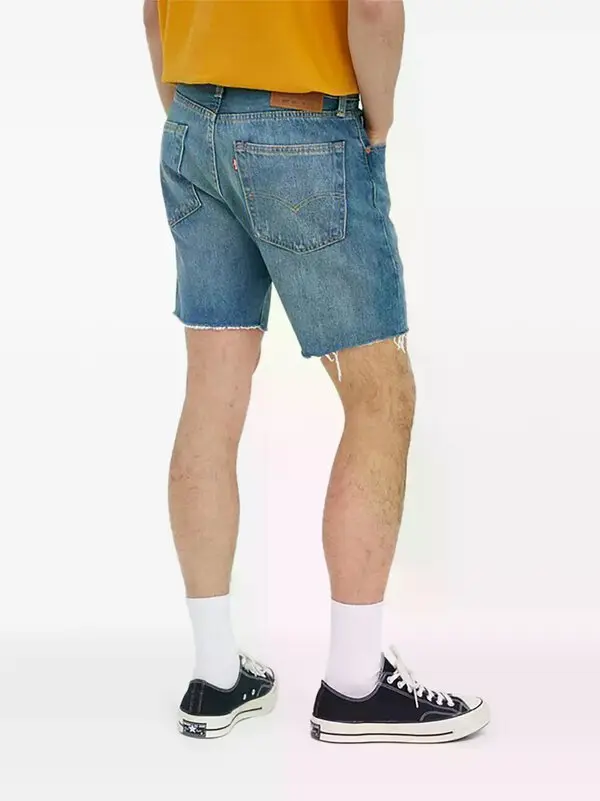 LEVI'S Frayed Hem Denim Shorts