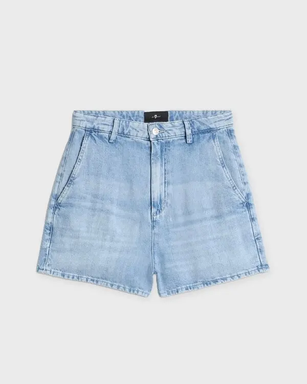 7 For All Mankind Iris Short - Light Blue Wash