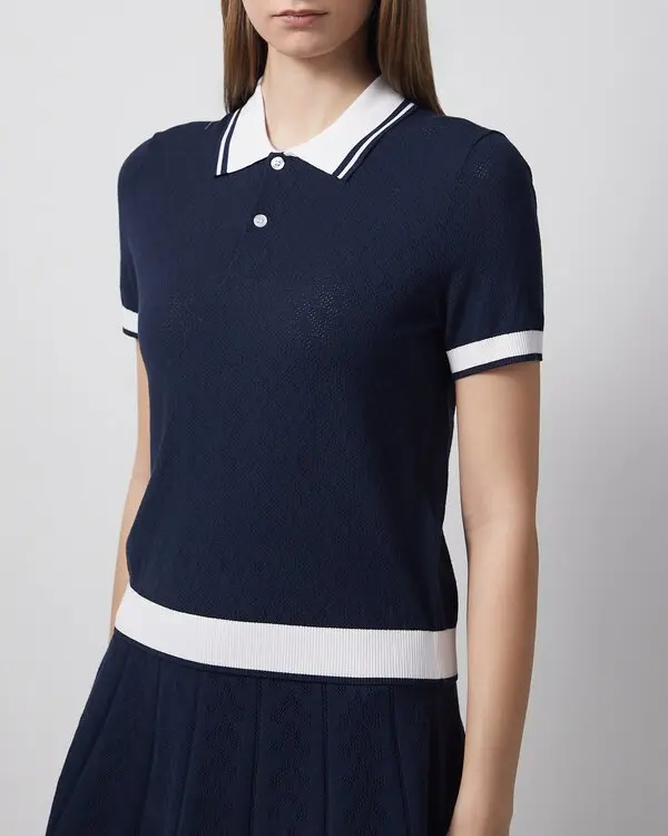 J. Lindeberg Polly Pointelle Polo