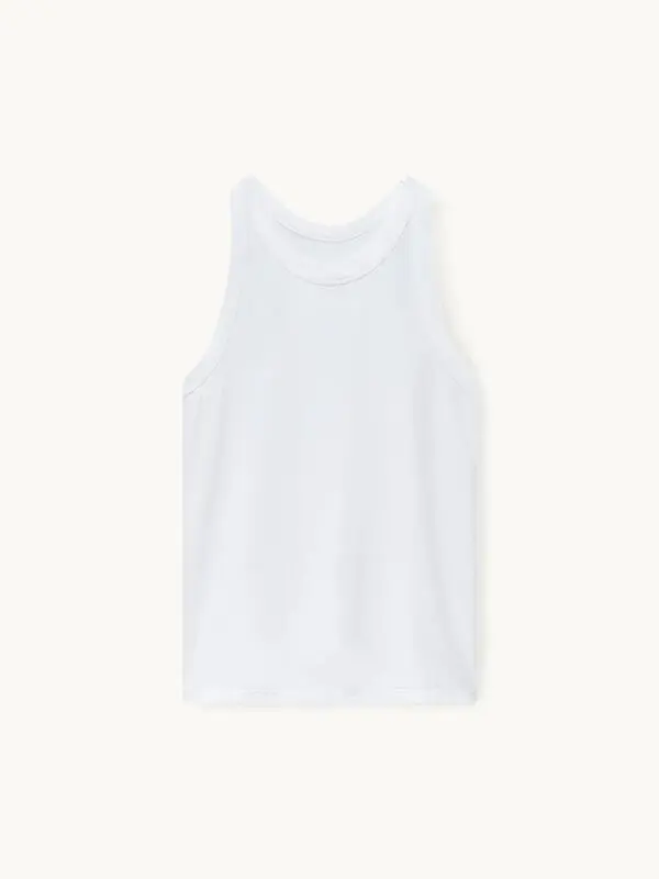 Another Tomorrow Racerback Tank Top - White
