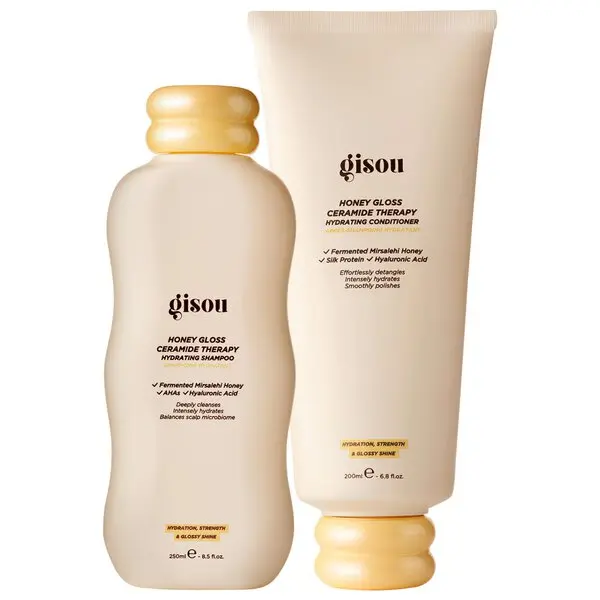 GISOU Honey Gloss Ceramide Therapy Hydrating Shampoo & Conditioner Duo - One-color