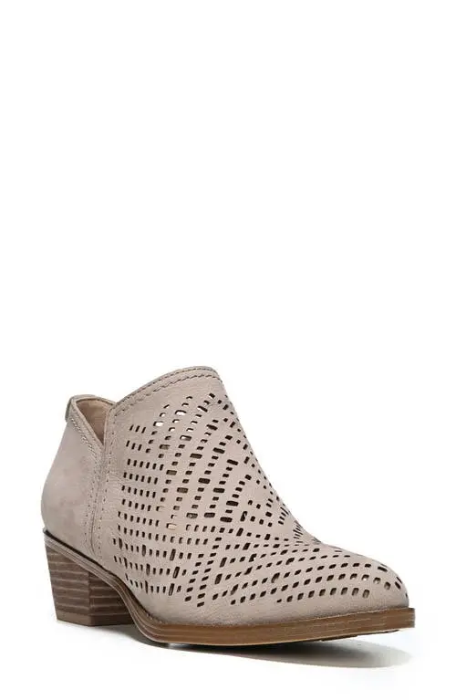 Naturalizer Zenith Bootie - Light Grey Nubuck Leather