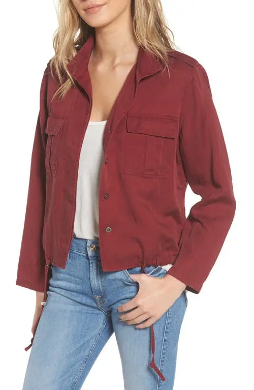 Rails Maverick Military Jacket - Oxblood